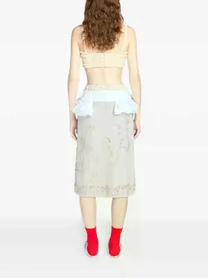 Dries Van Noten Ruffled Cotton Bra Top