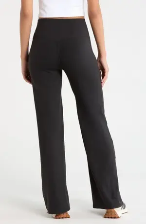 Zella Zen High Waist Wide Leg Performance Pants - Black