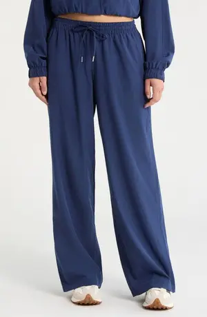 Year Of Ours The Essential Drawstring Wide Leg Pants - Midnight