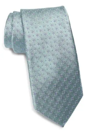 Nordstrom Landon Neat Silk Jacquard Neck Tie - Mint