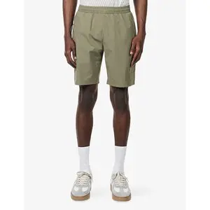 ARNE Cargo Stretch-woven Shorts - Olive