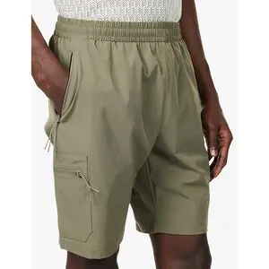ARNE Cargo Stretch-woven Shorts - Olive