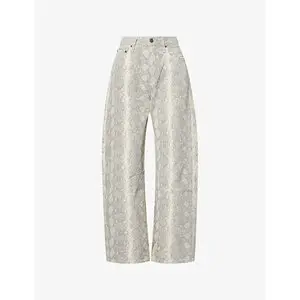 Citizens Of Humanity Miro Print Relaxed Fit Barrel Leg Jeans