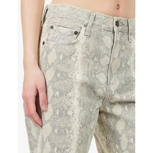 Citizens Of Humanity Miro Print Relaxed Fit Barrel Leg Jeans