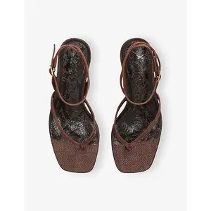 Sam Edelman Pax Suede Heeled Sandals - Brown