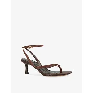 Sam Edelman Pax Suede Heeled Sandals - Brown