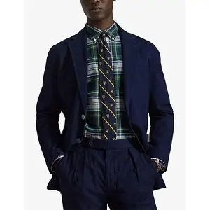 Polo Ralph Lauren Single-breasted Seersucker Cotton Blazer