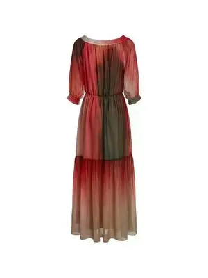 CRIDA MILANO Formentera Tie Maxi Dress