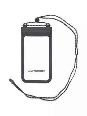AND WANDER Logo Smartphone Holder - Black