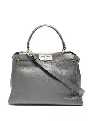 Fendi 2010s Leather Handbag - Grey