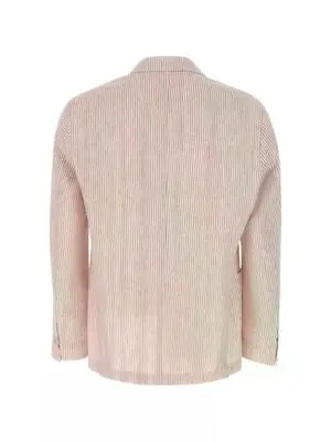 BARBA NAPOLI Easy J Striped Patch-pocket Blazer - Neutrals