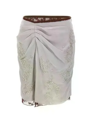 JACQUES Floral-embroidered Skirt