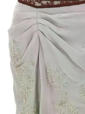 JACQUES Floral-embroidered Skirt
