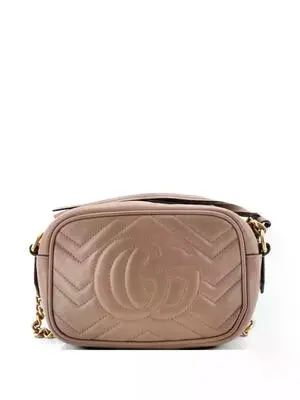 Gucci Gg Marmont Mini Crossbody Bag - Neutrals