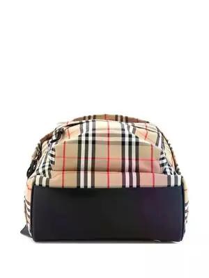 Burberry Jett Vintage Check Canvas Medium Backpack