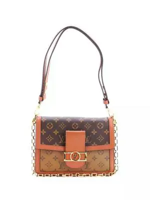 LOUIS VUITTON Dauphine Reverse Monogram Canvas Mm Shoulder Bag
