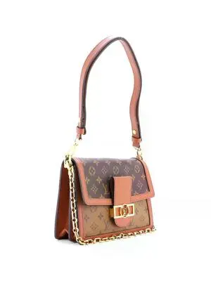 LOUIS VUITTON Dauphine Reverse Monogram Canvas Mm Shoulder Bag