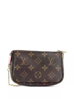 LOUIS VUITTON Pochette Accessoires Limited Edition Mini Clutch - Brown