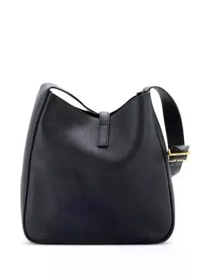 Saint Laurent Le 5 A 7 Supple Leather Small Hobo Bag - Black