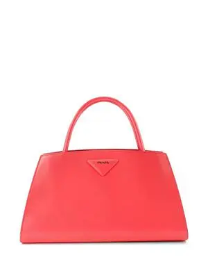 Prada Architectural Top Handle Spazzolato Leather Satchel