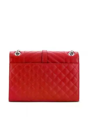 Saint Laurent Monogram Envelope Satchel Medium - Red