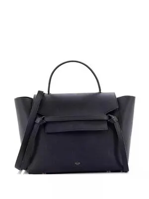 CELINE Belt Bag Textured Leather Micro Satchel