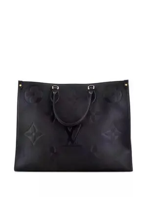 LOUIS VUITTON Onthego Gm Tote Bag Monogram Empreinte - Black