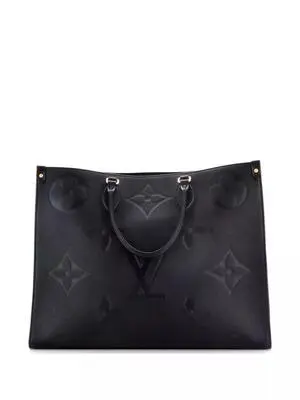 LOUIS VUITTON Onthego Gm Tote Bag Monogram Empreinte - Black