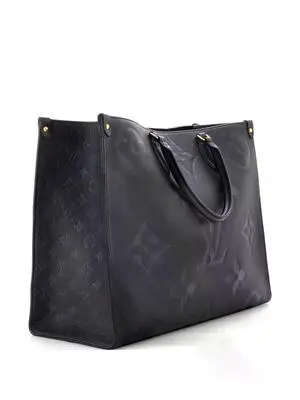 LOUIS VUITTON Onthego Gm Tote Bag Monogram Empreinte - Black