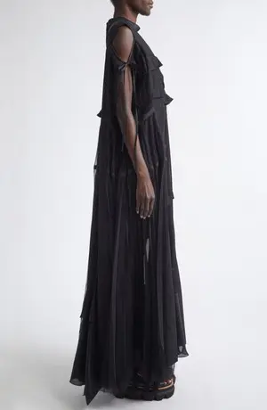 Sacai Mixed Media Maxi Dress