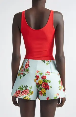 Brandon Maxwell The Scarlett Scoop Neck Bodysuit