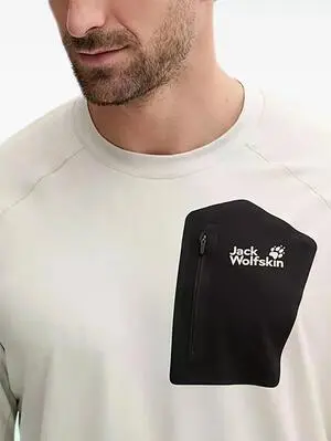 JACK WOLFSKIN Long Sleeve T-shirt With Zip Pocket