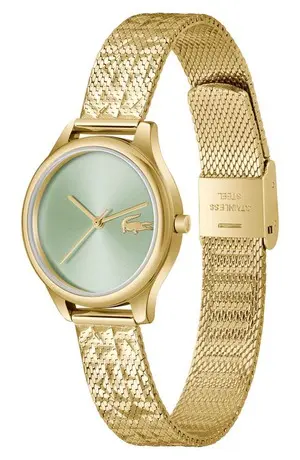 Lacoste Mini Crocodelle Mesh Strap Watch