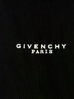 Givenchy Ribbed Cropped Top - Black