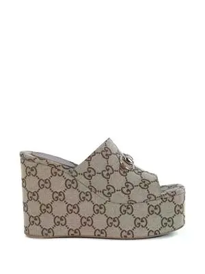 Gucci Horsebit Platform Sandals