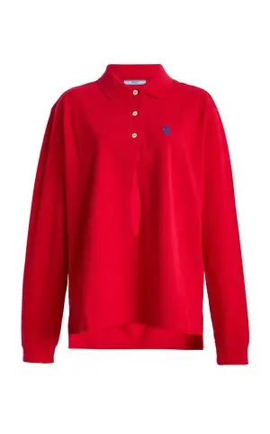 PRADA Cotton Pique Polo Shirt