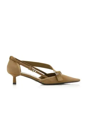 Prada Canvas Pumps - Green