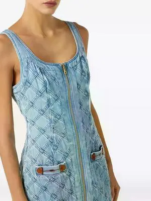 Elisabetta Franchi Diamond Texture Mini Dress