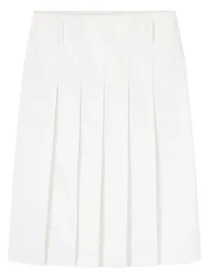 A.p.c. Alice Gabardine Midi Skirt - White