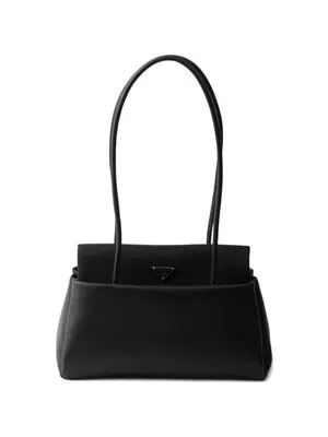 Prada Passage Medium Leather Handbag - Black