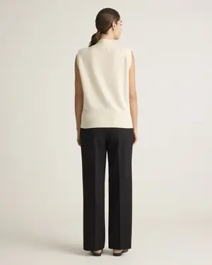 Quince Ultra-stretch Ponte Trousers - Black