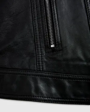 Quince Leather Café Racer Jacket