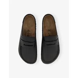 BIRKENSTOCK Naples Wrapped Suede Clogs - Black Oiled Leather