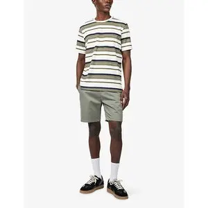 ARNE Cotton-blend Tailored Chino Shorts - Olive