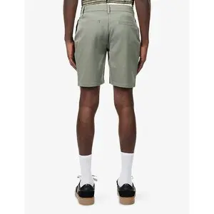 ARNE Cotton-blend Tailored Chino Shorts - Olive