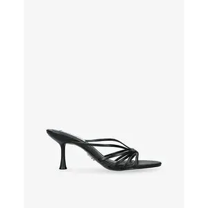 Steve Madden Edna Leather Heeled Sandals - Black