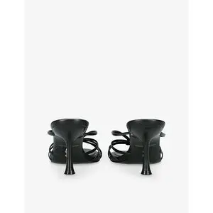 Steve Madden Edna Leather Heeled Sandals - Black