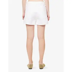 FRAME The Long Hang Denim Shorts
