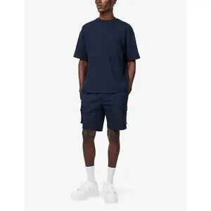 ARNE Everyday Luxe Cotton-blend T-shirt - Navy