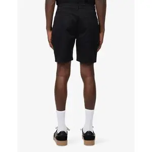 ARNE Tailored Chino Cotton-blend Shorts - Black